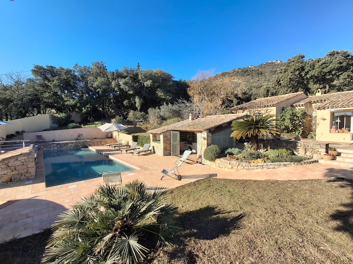 Villa Aménagée Pmr Climatisée, Piscine Chauffée - Le Plan-de-la-Tour