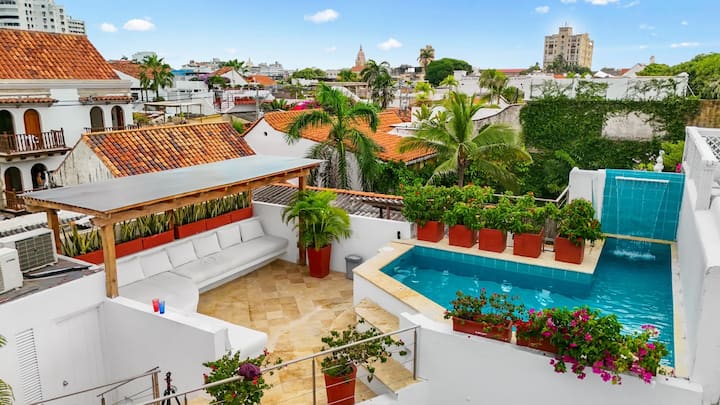 Beautiful Apt With Private Pool Inside Walled City - Cartagena
