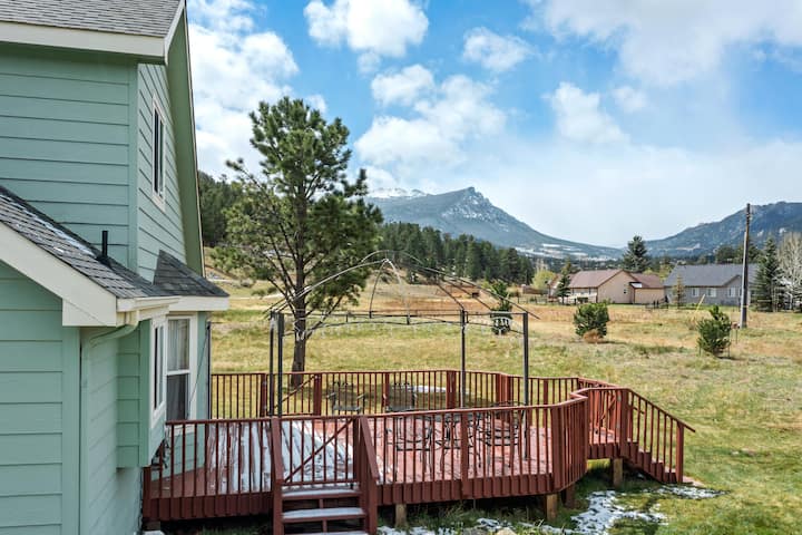 Sunburst-modern Mountain Home With Stunning Longs Peak Views On Fish Creek - Estes Park, CO