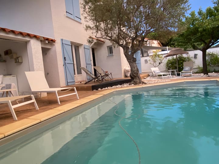 Villa Avec Piscine: Ambiance Bord De Mer - Canet-en-Roussillon
