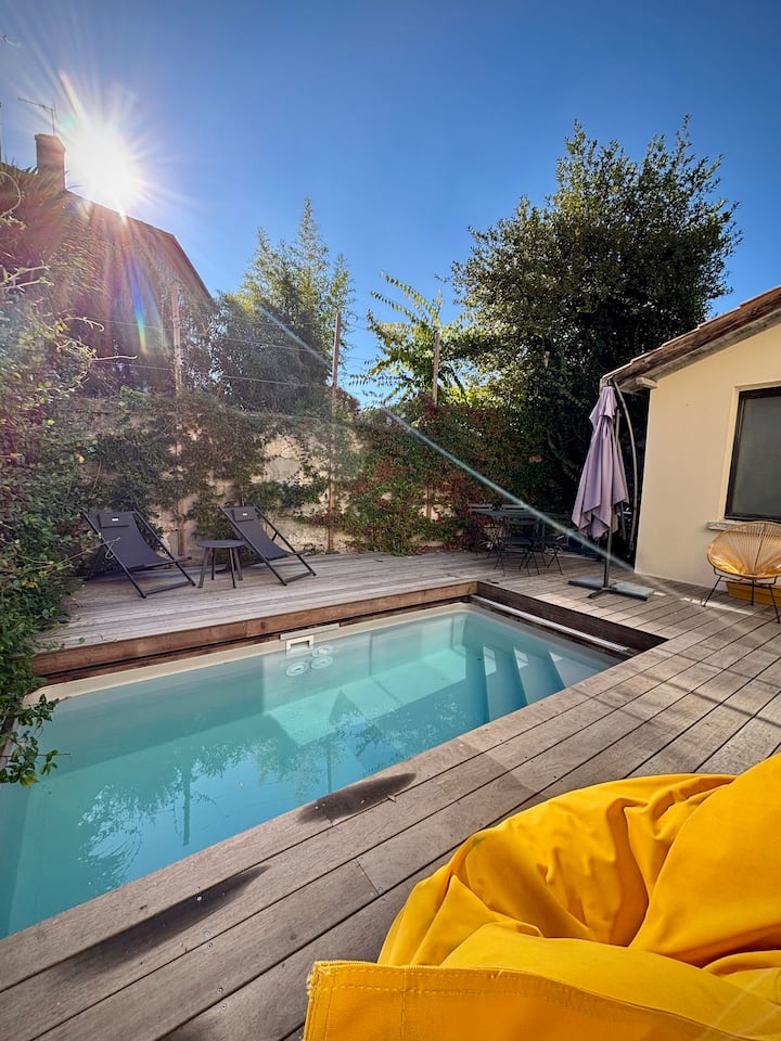 Maison Bouscatine - Familiale Avec Piscine 5 Pax - Bordeaux