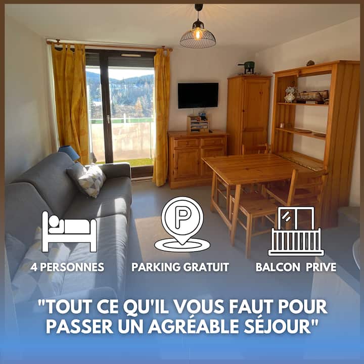 Studio Montagnard Tout Près Des Pistes. - Lamoura