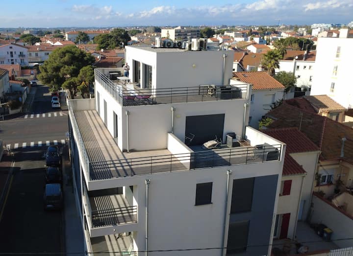 Duplex Moderne De 100 M² Au Cœur De Canet-plage - Canet-en-Roussillon