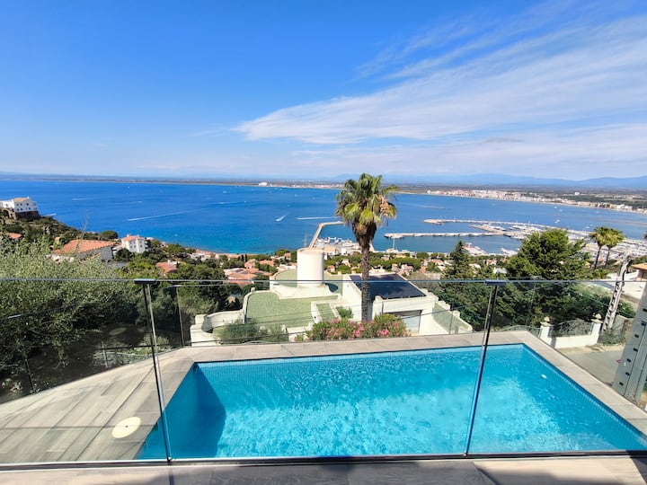 Villa, Magnifique Vue Mer, Piscine Et Jacuzzi - Roses