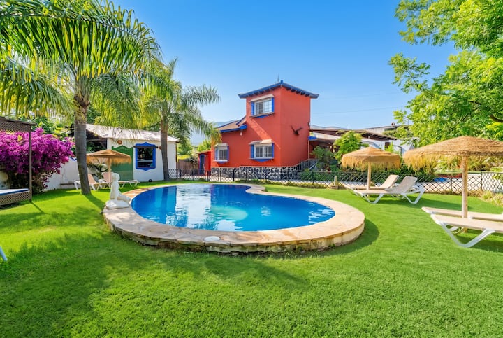 Villa Sonia Van Cubo. Tuin, Zwembad, Wifi, Barbecue, Airconditioning. - Alhaurín el Grande