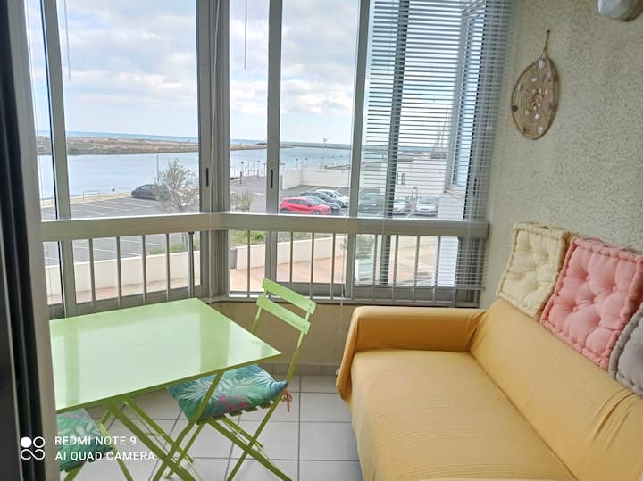 Studio Avec Loggia Face à La Mer - Valras-Plage