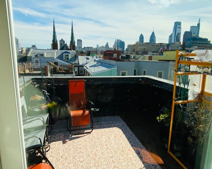 Lee’s Sky Loft, Rooftop Balcony, Near Down - Walnut Hill - Philadelphia
