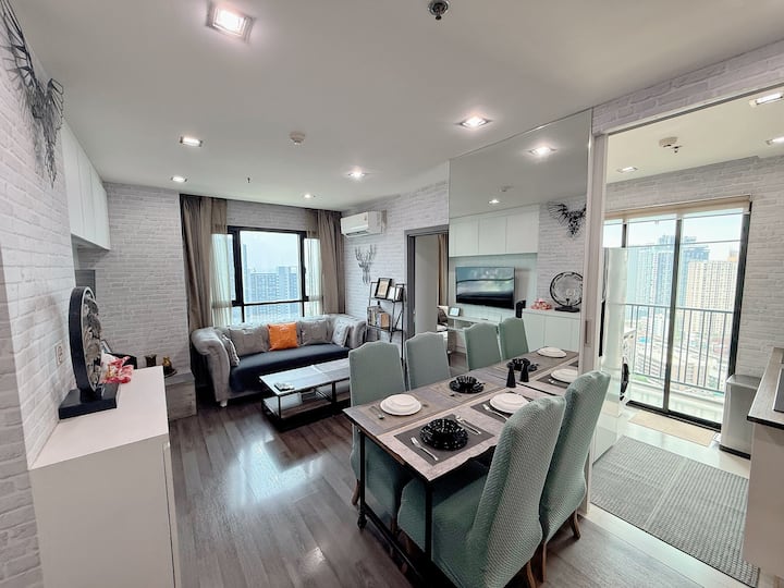 Superview2bedroomsluxurycondo/nearbybts/pool&gym - Thailand