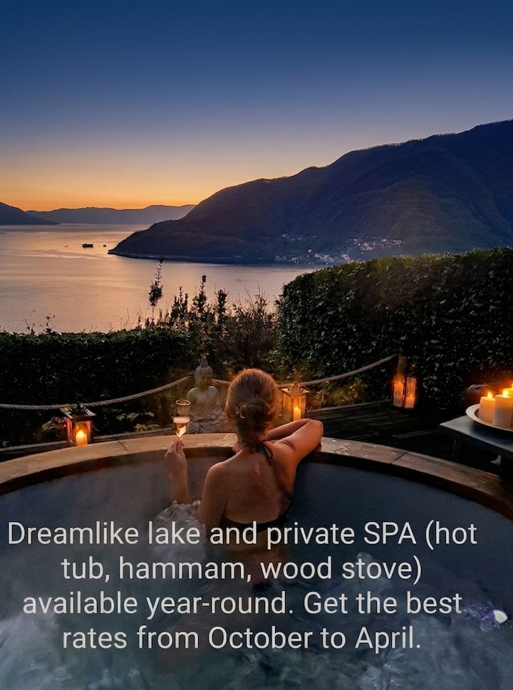 Private Ecoretreat For 2: Spa-hottub-pool & Design - Cannobio