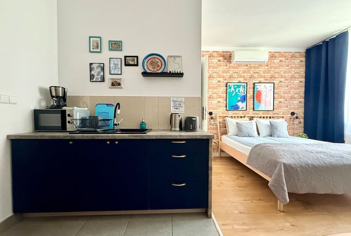 Blue Studio 3 Min Od Dzielnicy Kazimierz - Krakow