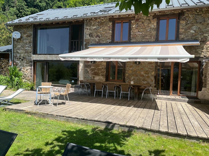 Grange Rénovée En Montagnes Ariégeoises. Plein Sud - Ariège