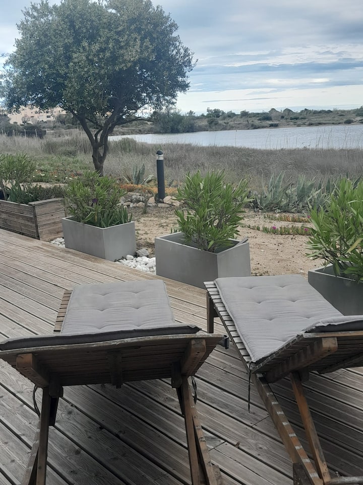 Leucate Naturiste (Fkk) Loue T3  Pieds Dans L'eau - Leucate