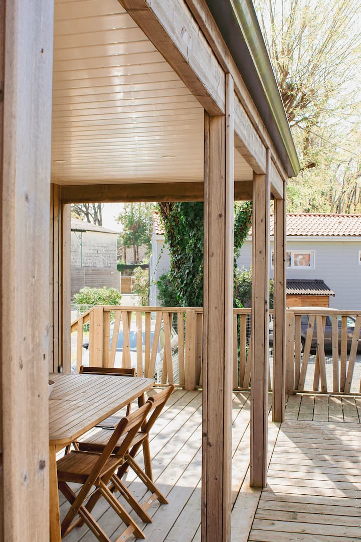 Joli Chalet Bois Neuf Au Calme à 4km De L'océan. - Soulac-sur-Mer