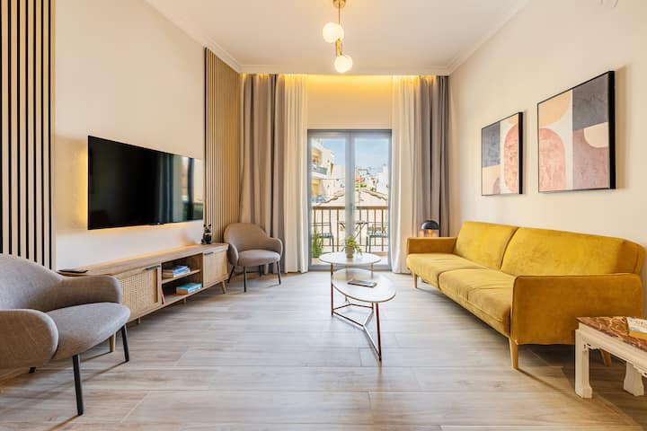 Nea Chora Beach, Sea View Apt! - 干尼亞