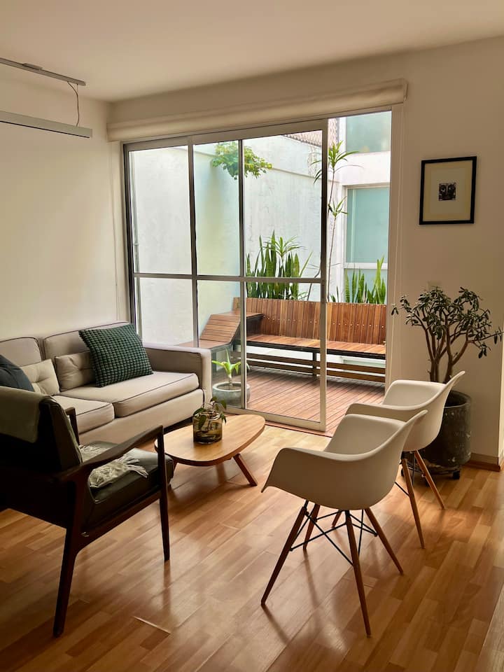 Apartment W/ Terrace (2 Rooms 3 Baths) @ Roma - Mexico city, Mexico