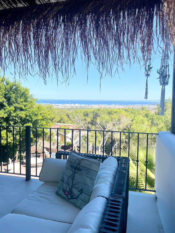 Sea Views With Pool And Pine Forest - 3 Bed House - Islas de Ibiza