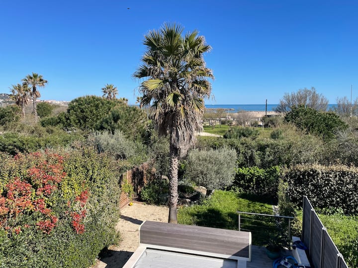 Villa Moderne Face à La Mer,piscine Et Accès Plage - Sète