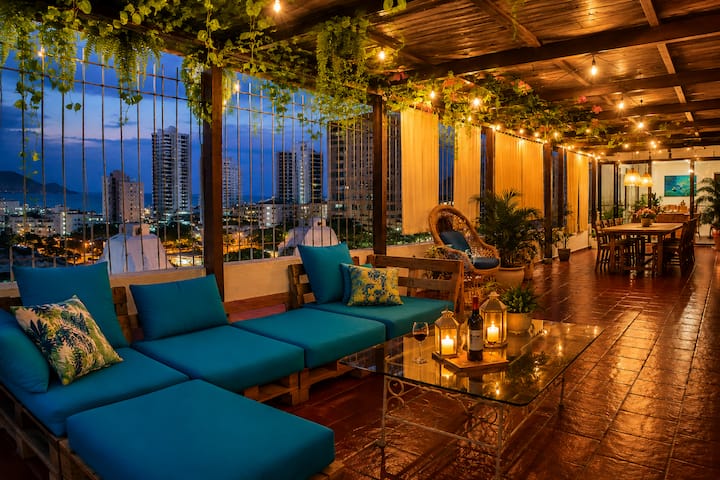 Penthouse Tropical Grupos Grandes *16+ Huéspedes - Santa Marta