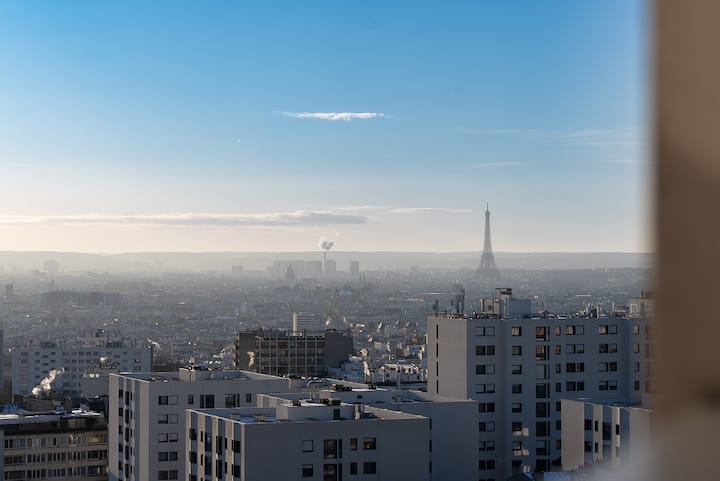 Studio Avec Parking - Dernier éTage Vue Sur Paris - Paris 20e Arrondissement