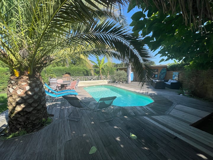 Belle Maison Avec Piscine Et Grands Volumes De Vie - Landes