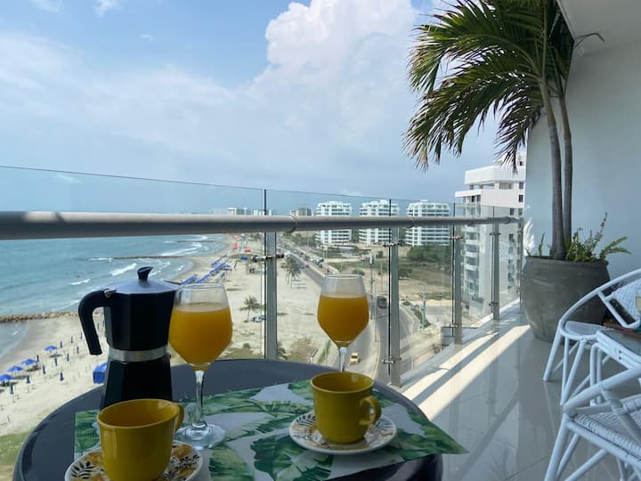 Disfruta Cartagena, Frente Al Mar ,Vista,pool,gym - Cartagena, Colombia