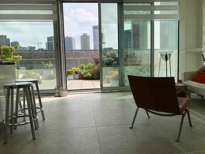 Fancy Apartment With 2 Rooftop Terraces - Schiedam