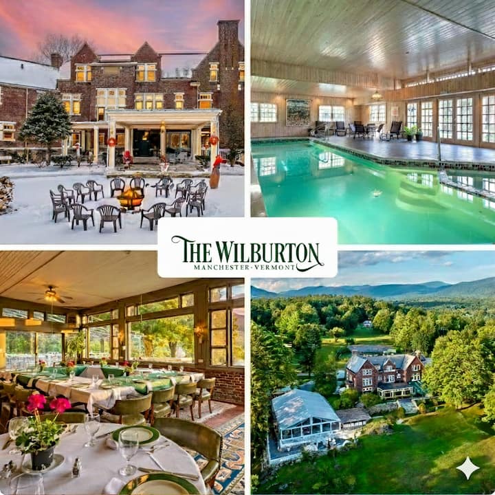 15 Br Mansion Sleeps 32 | Indoor Pool | Ski | Bar - Manchester, VT