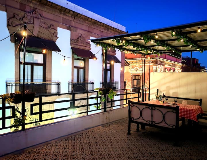 Centro Histórico, Terraza Privada, 2 Habitaciones - San Luis Potosí