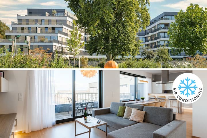 4-raum Apartment Mit Tollen Blick Und Klimaanlage - Radebeul