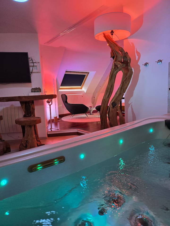 Suit'baliwood With Jacuzzi 10 Min From Mont St Michel - Pontorson