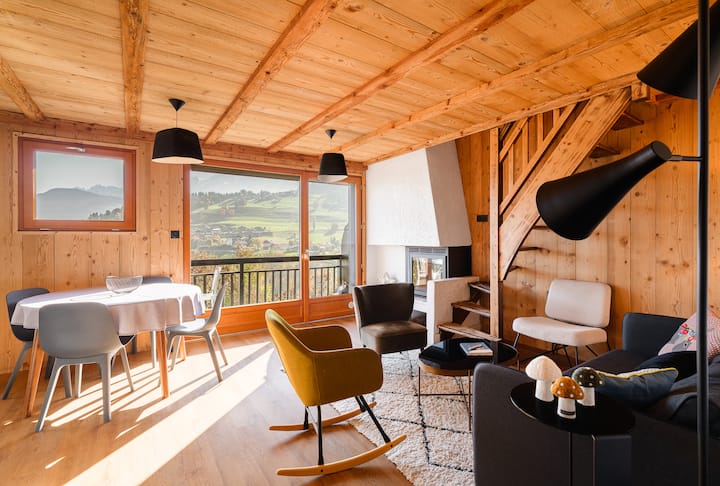 Duplex Vue Mont-blanc, Rénové, 3 Chambres - 6 Pers - Cordon