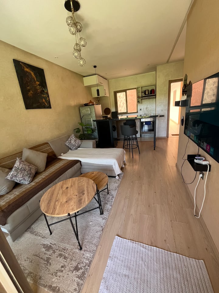 Bel App Jade Rdc Golf Piscine Résidence Sécurisée - Marrakech