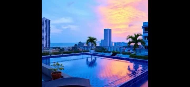 Condo Pool Gym Close Beach 5 Min Pattaya - Pattaya City