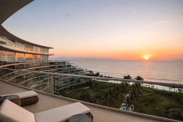 Penthouse Frente Al Mar 6 Rec.  12 Pax Lujo - Nuevo Vallarta