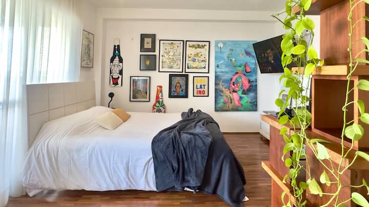 Now Studio Moderno, Planejado E Aconhegante Em Sp. - Santo Amaro