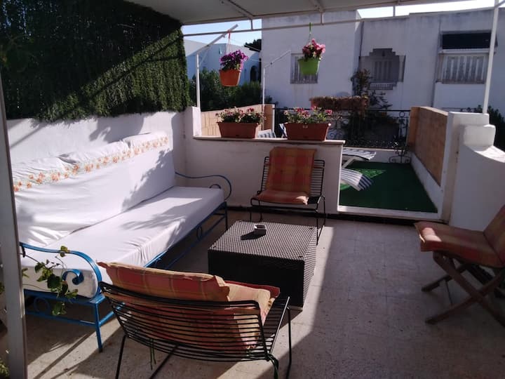 éVasion Au Soleil , Terrasse Calme à 5mn De La Mer - Hammamet