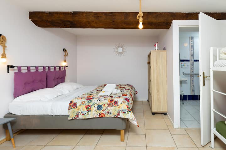 Chambre 1, Lit Queen+2, Au Bord Du Canal Du Midi - Castelnaudary