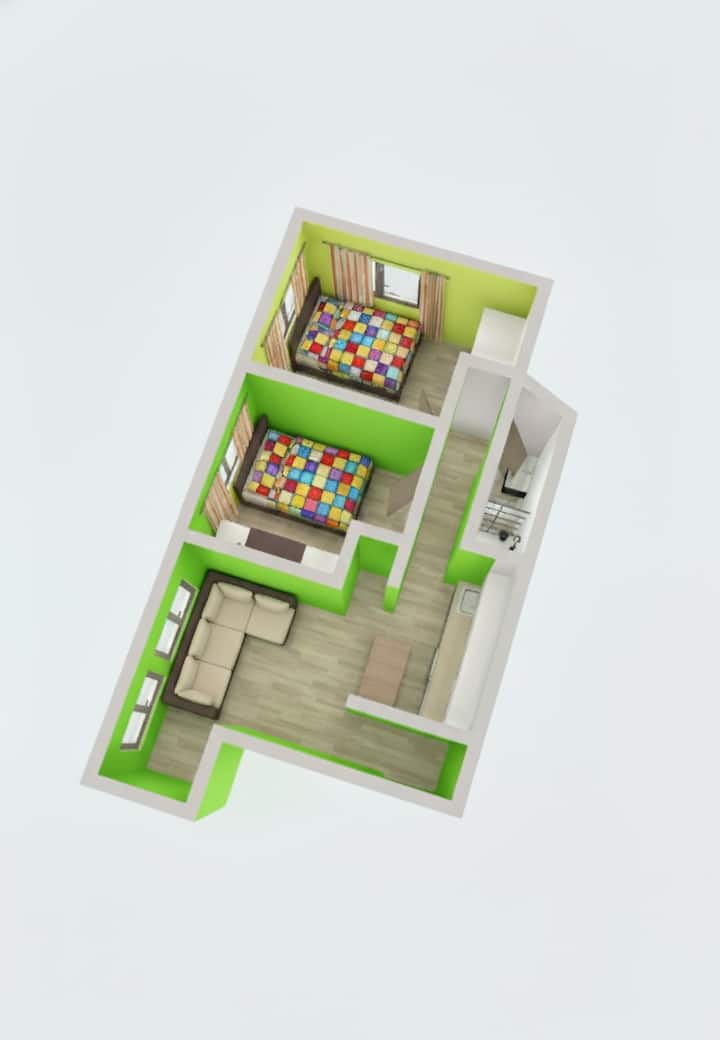 2 Bedrooms, Spacious, Great View Apartment - Quito