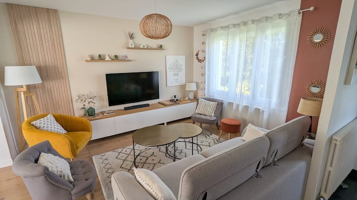 Grande Maison Familiale 3 Chambres, 6 Voyageurs. - Vannes