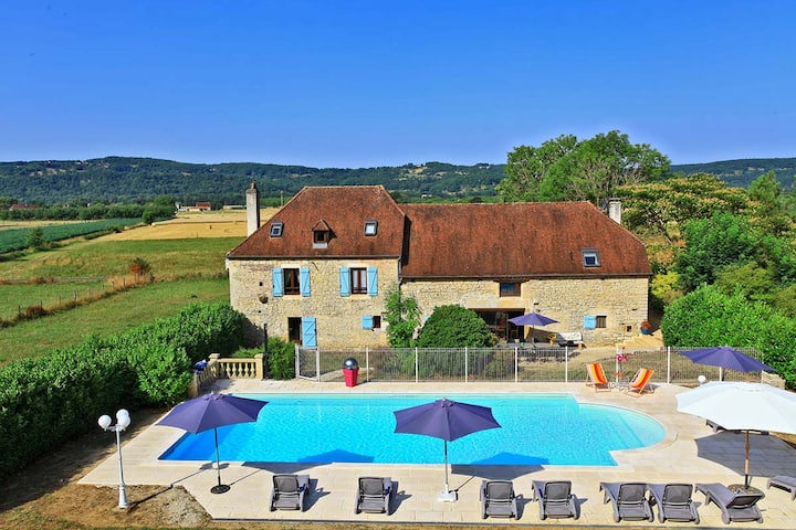 Gîte Loêtitia à La Campagne 21 Pers, 9ch, Piscine - Rocamadour