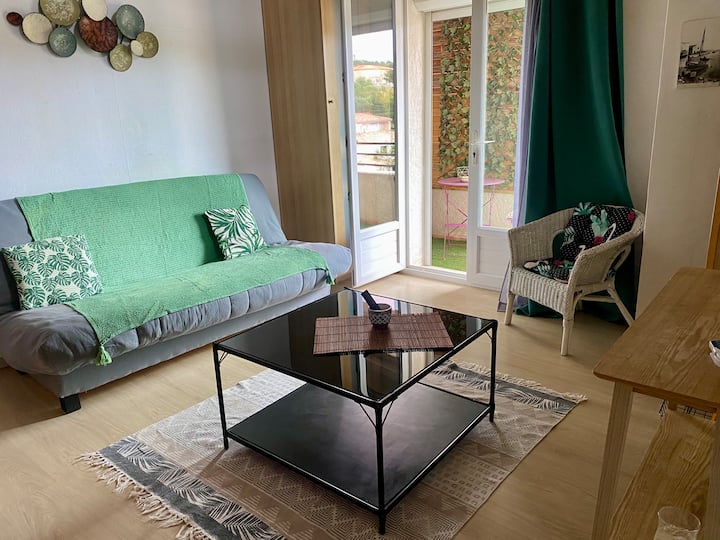Studio Cosy Indépendant éQuipé 2 Couchages Wifi - Martigues