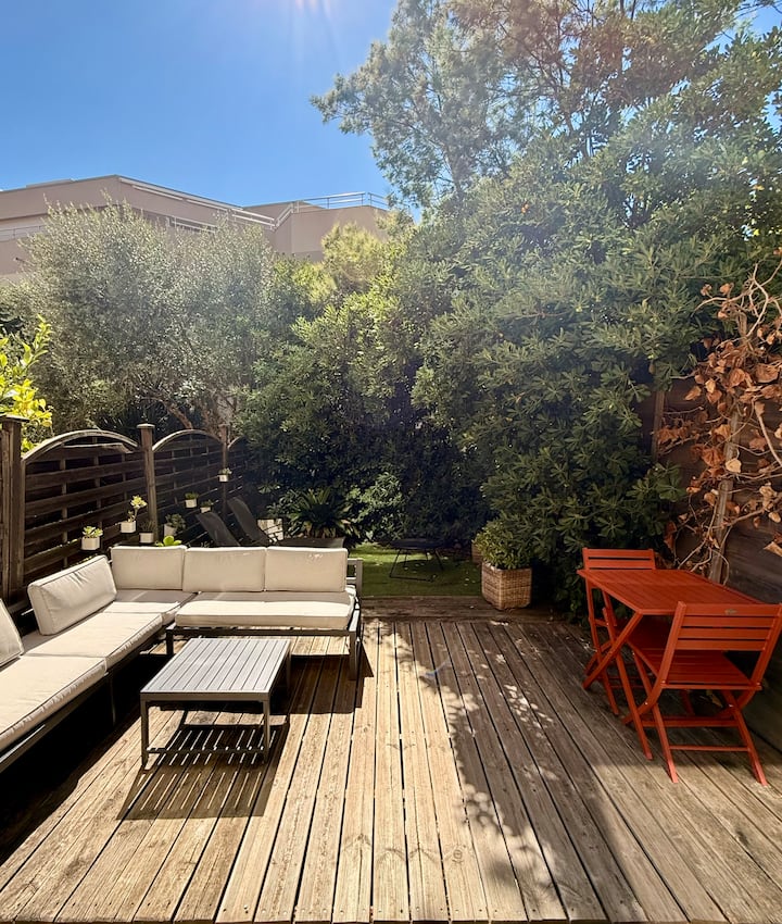 Studio Bord De Mer Avec Jardin Privé - Sainte-Maxime