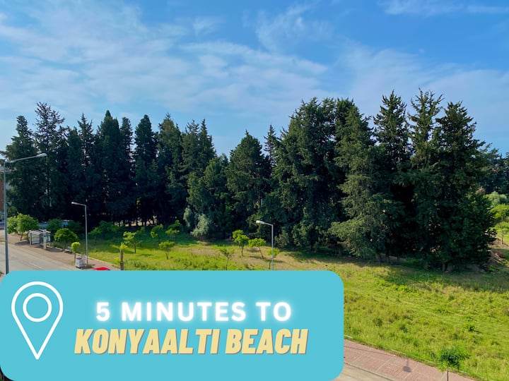 5 Mins To Beach: Forest View, Bright, Safe&central - Antalya