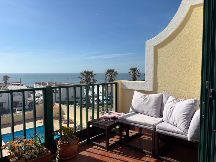 Ocean View & Pool • Sunny Terraces • Walk To Beach - Ericeira