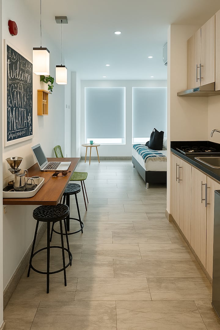 Apartamento Artistico A Pasos De La Bahia - Santa Marta, Colombia