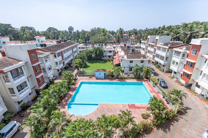 Modern Studio In The Heart Of Benaulim + Pool - Goa