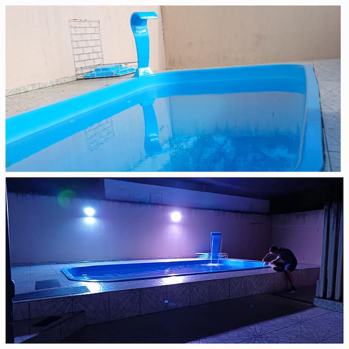 Espaço Amplo Arejado Piscina Com  Cascata Wi-fi - Matinhos