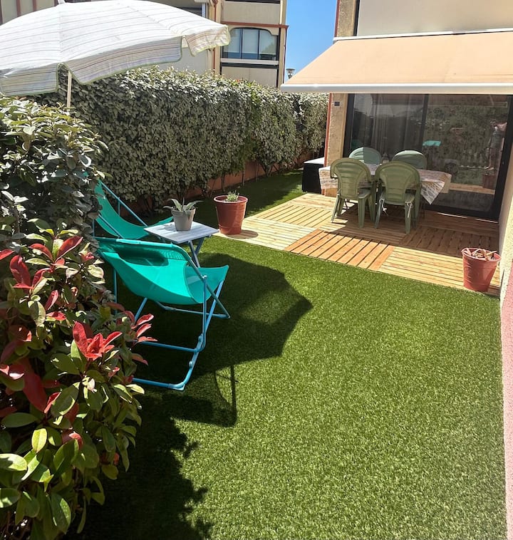 T2  Lumineux  100 M De La Mer Av Gde Terrasse 46m2 - Saint-Cyprien Plage