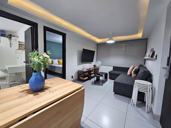 Cozy Small Apartment Near Airport And Downtown - Mexico City