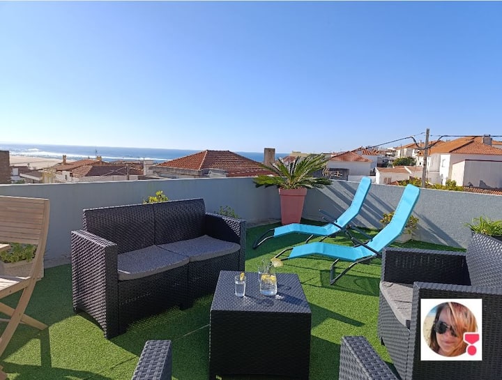 Casa Béluga 2 (2ch) Terrasse Vue Océan, Plage400m! - Quiaios